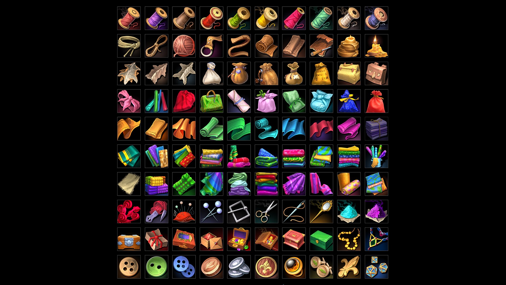 RPG Tailoring Icons in 2D Assets - UE Marketplace