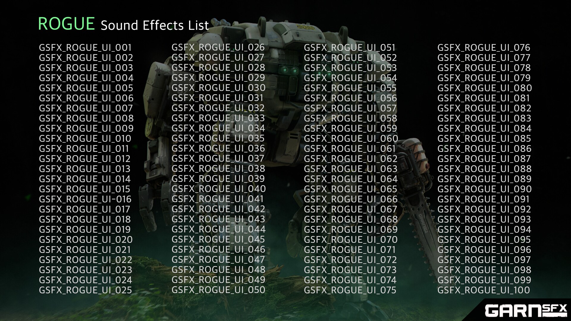 ROGUE - UI SFX in Sound Effects - UE Marketplace