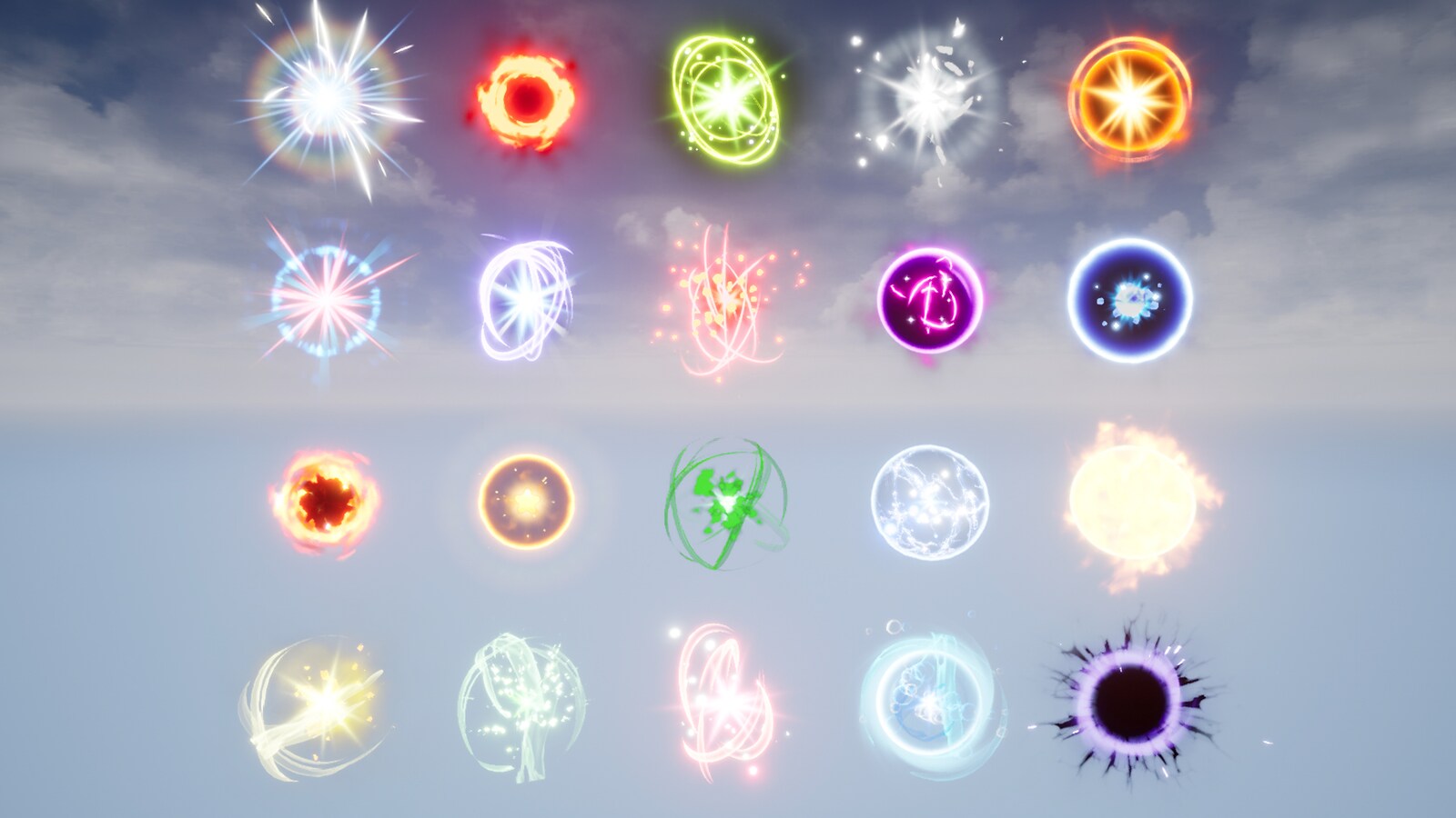 Glowing orbs pack in Visual Effects - UE Marketplace