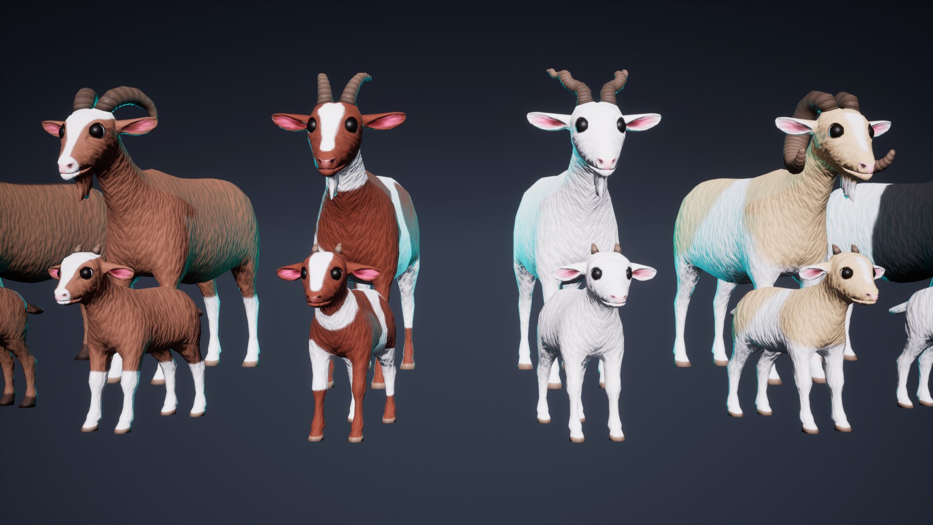 SI - Goat and Kid in Characters - UE Marketplace