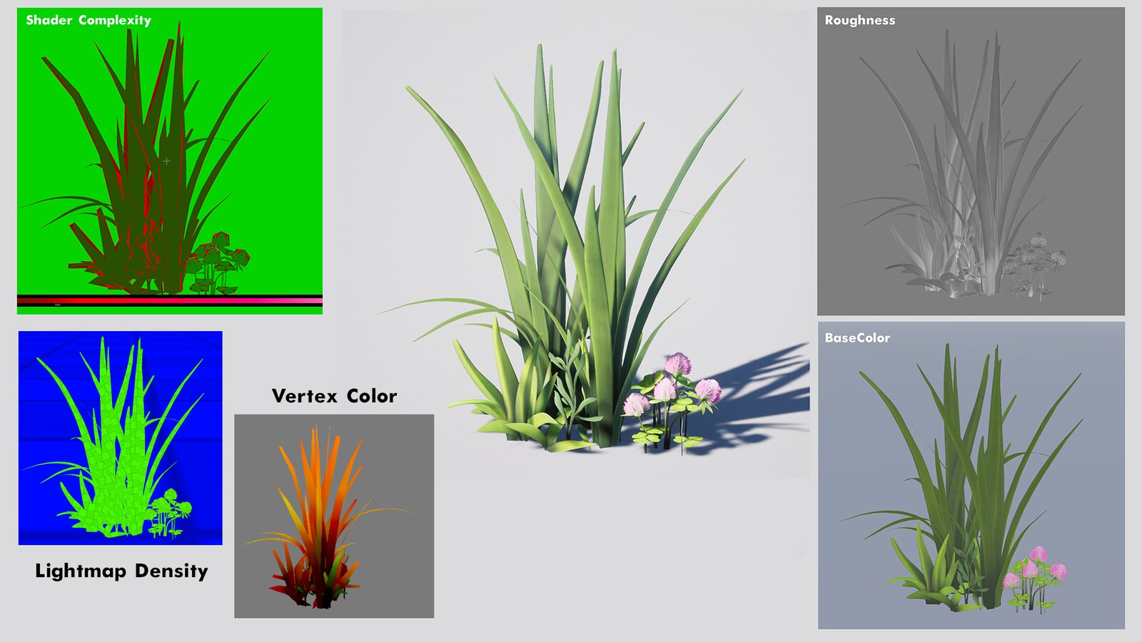 Stylized Grass Pack in Props - UE Marketplace