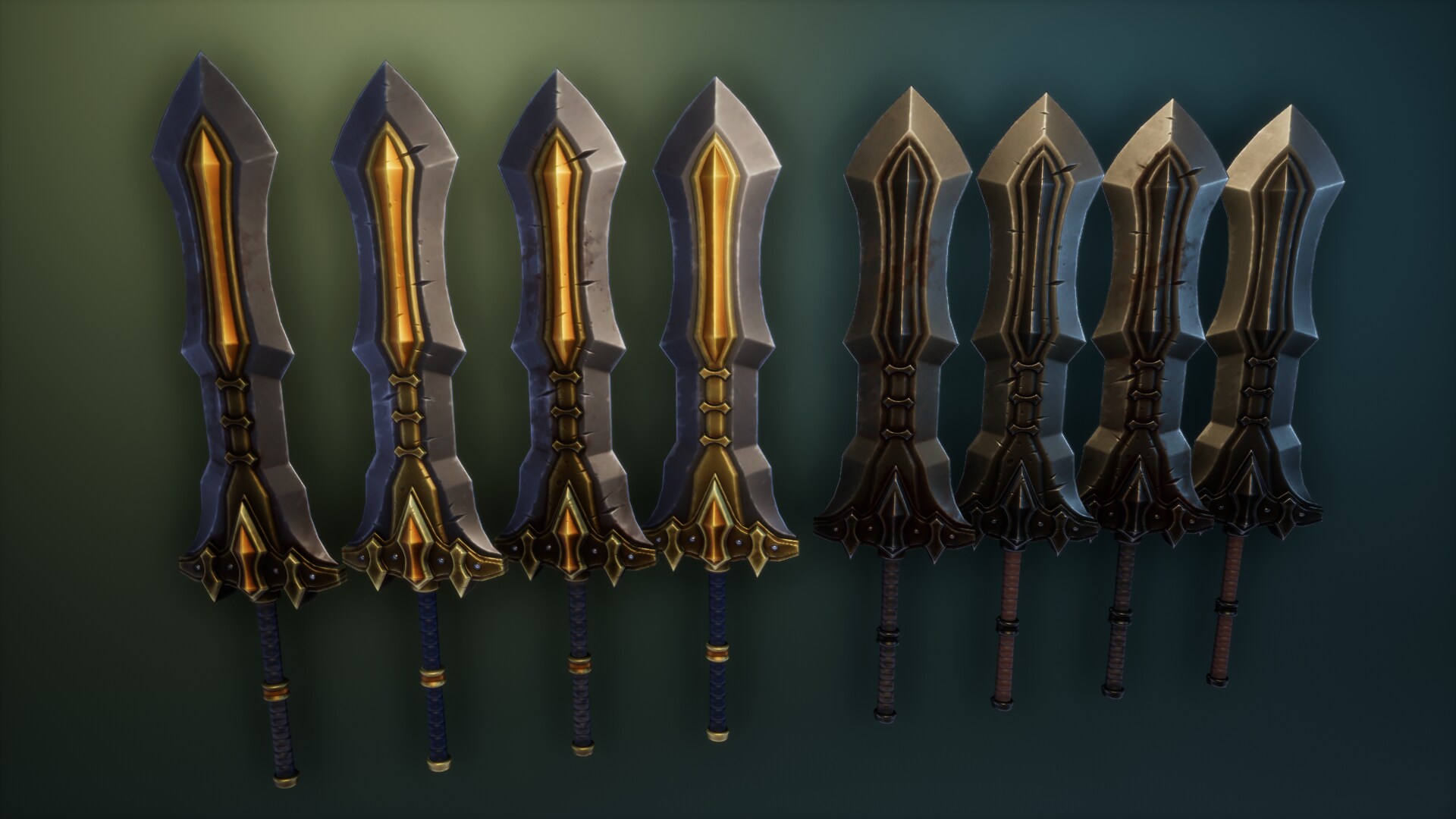 Stylized Knight's Weapons in Weapons - UE Marketplace