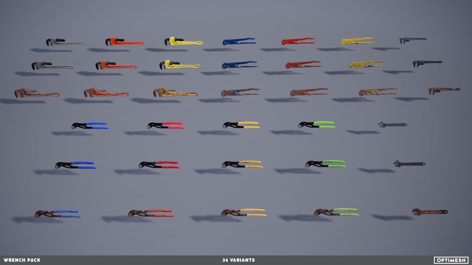 Wrench Tool Pack in Props - UE Marketplace