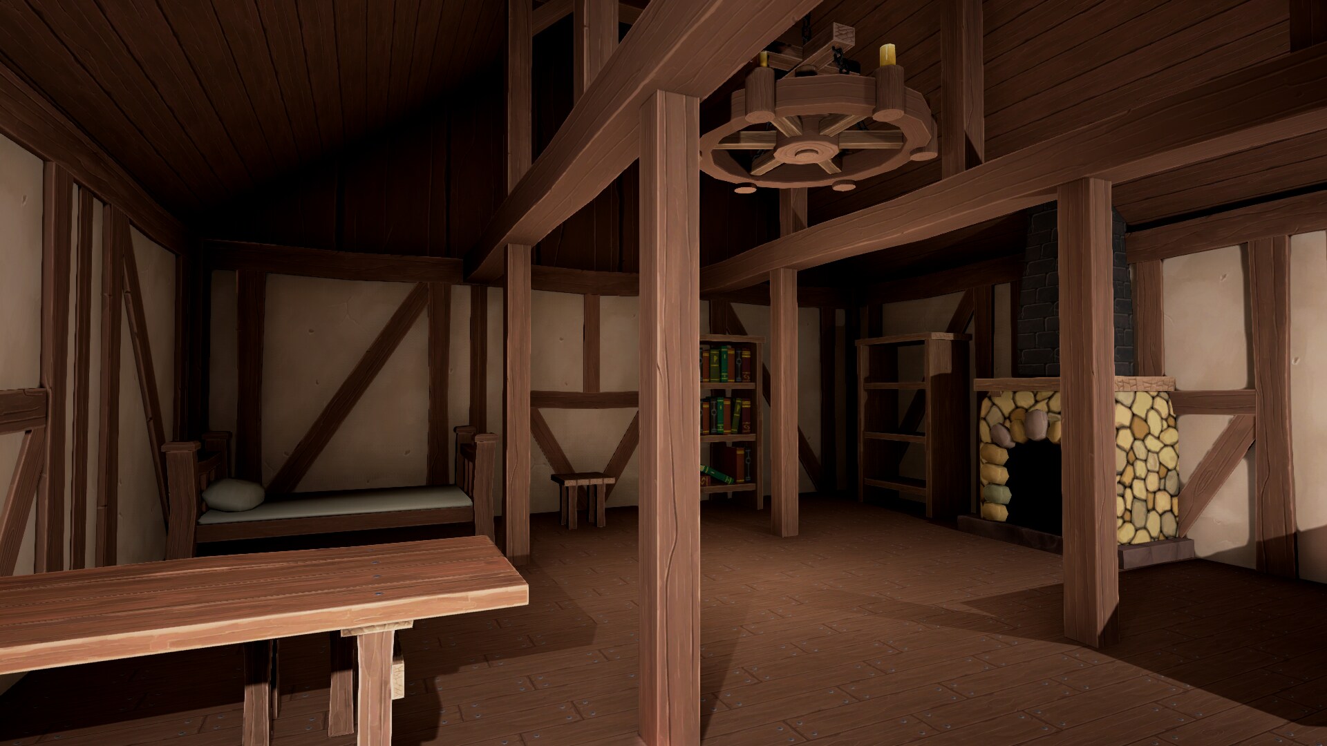 Hand Painted Modular House in Environments - UE Marketplace