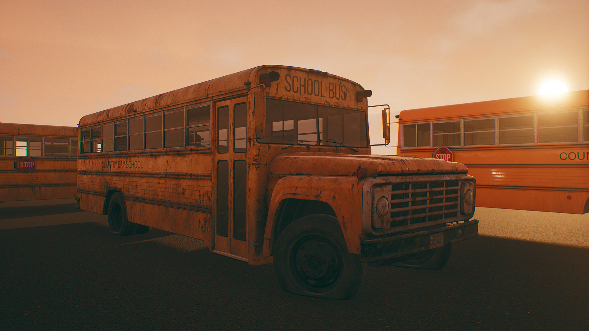 LEAKED GAME ASSETS - HQ Retro School Bus