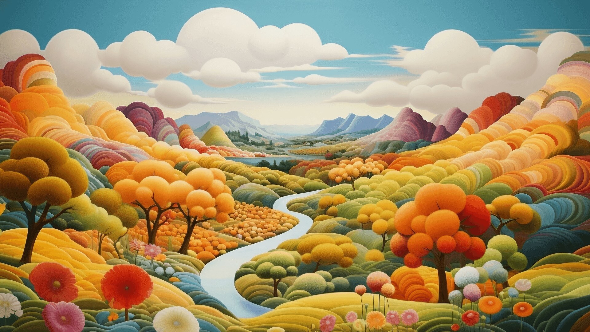 Happy Stylized Landscapes in Textures - UE Marketplace