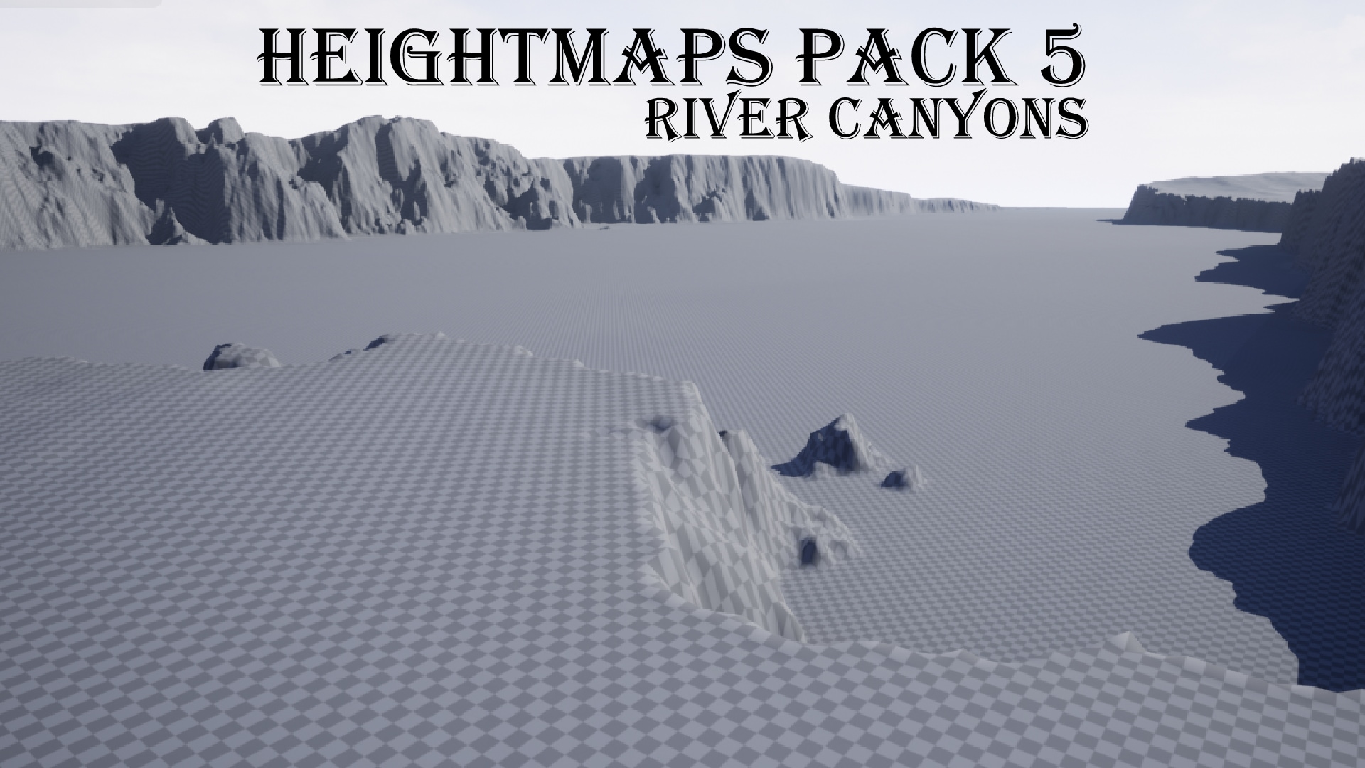 HeightMaps Pack 5 - River Canyons in Environments - UE Marketplace