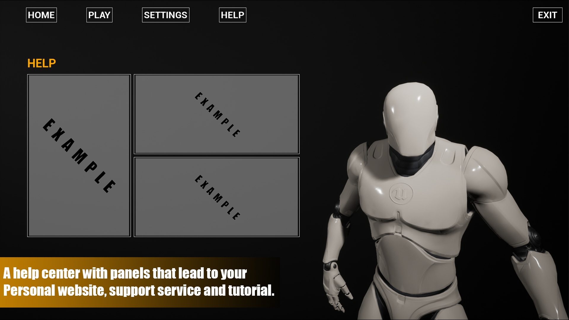 Interactive Main Menu in Blueprints - UE Marketplace
