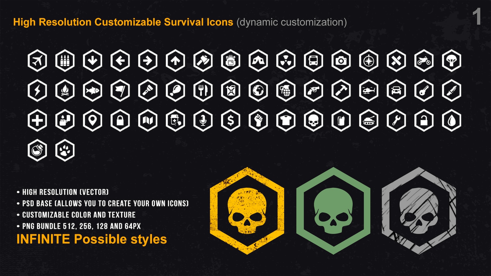 Survival UI and Icons Bundle (PNG + PSD) | Сайт читов, скриптов и кодов ...
