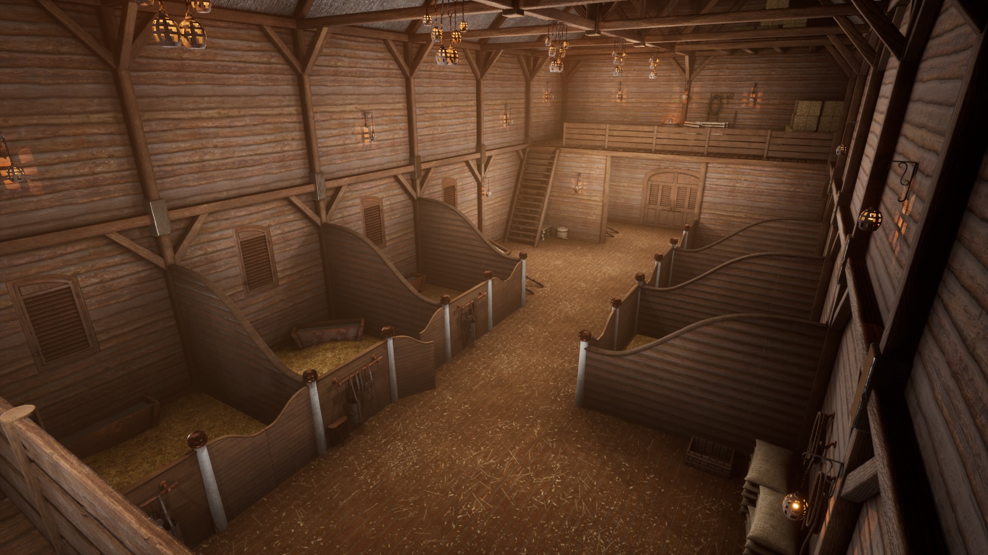 在道具创建的Medieval Stables - 虚幻引擎商城