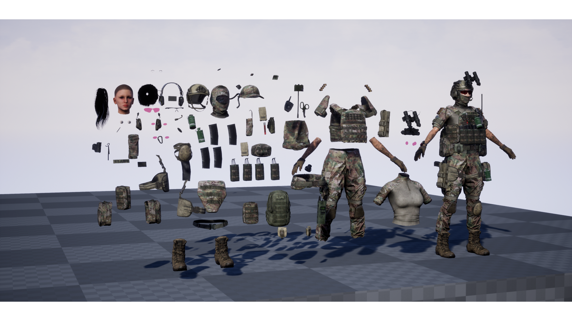Military Female In Characters UE Marketplace military-female-in-characters-ue-marketplace