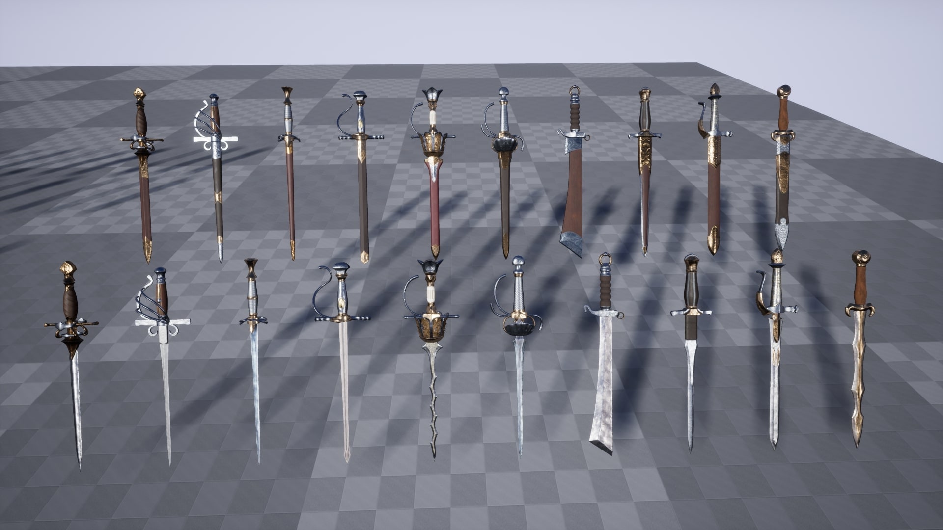Modular one-handed short swords set part 2 in Weapons - UE Marketplace