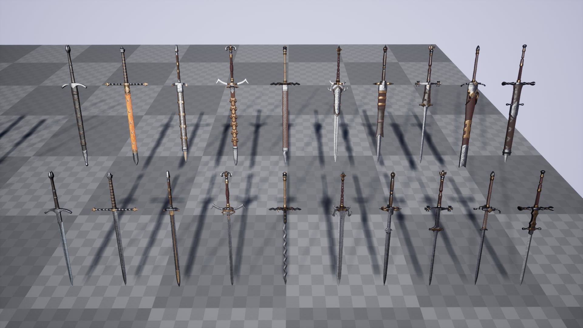 Modular two hand swords set part 1 in Weapons - UE Marketplace