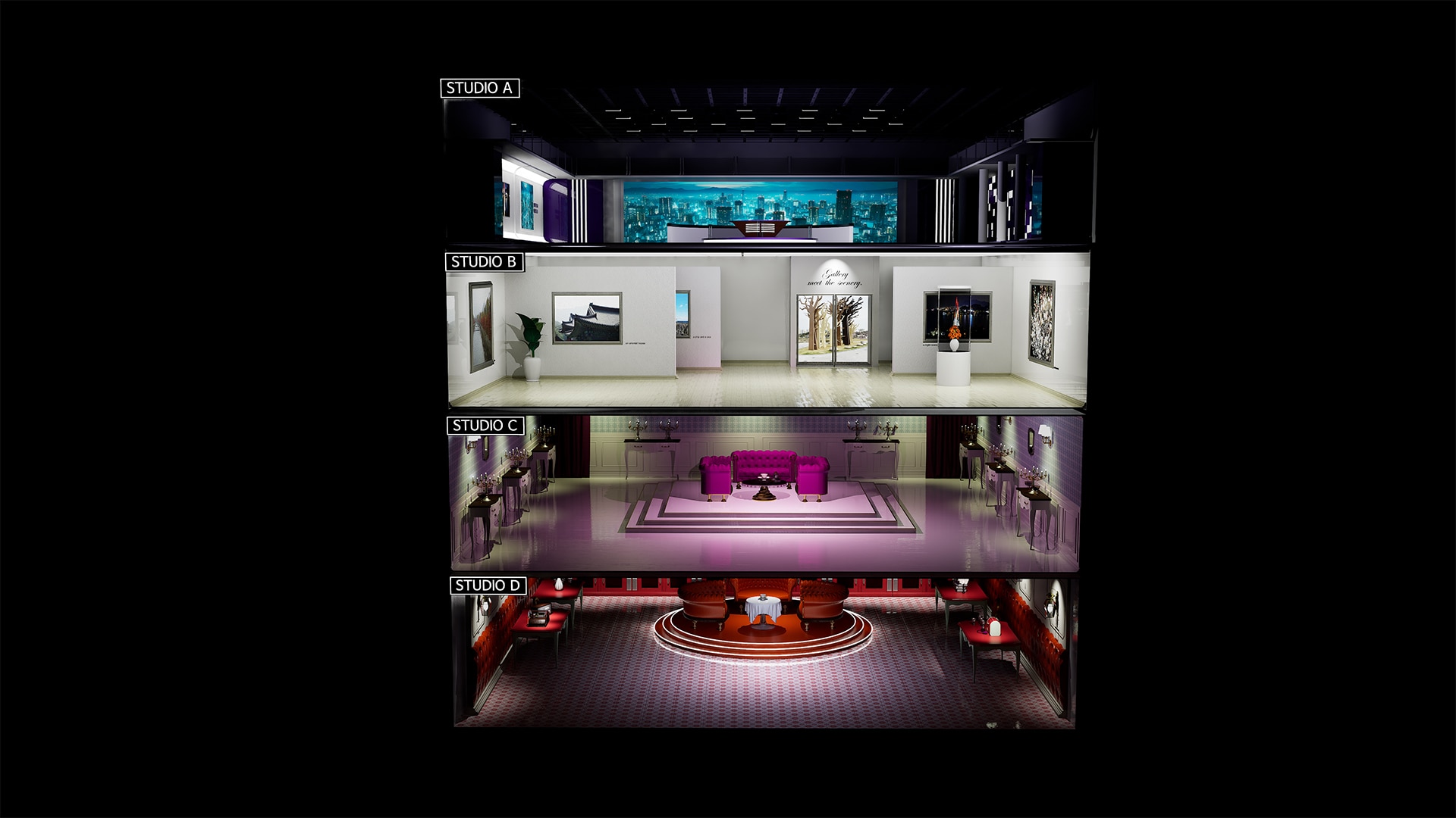 Mini Virtual Studio in Props - UE Marketplace