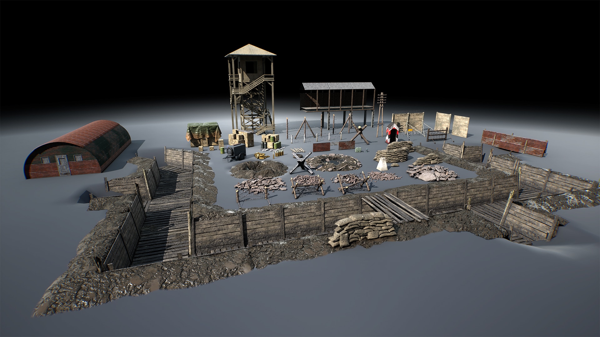 WW2 Battlefield Props Pack in Props - UE Marketplace