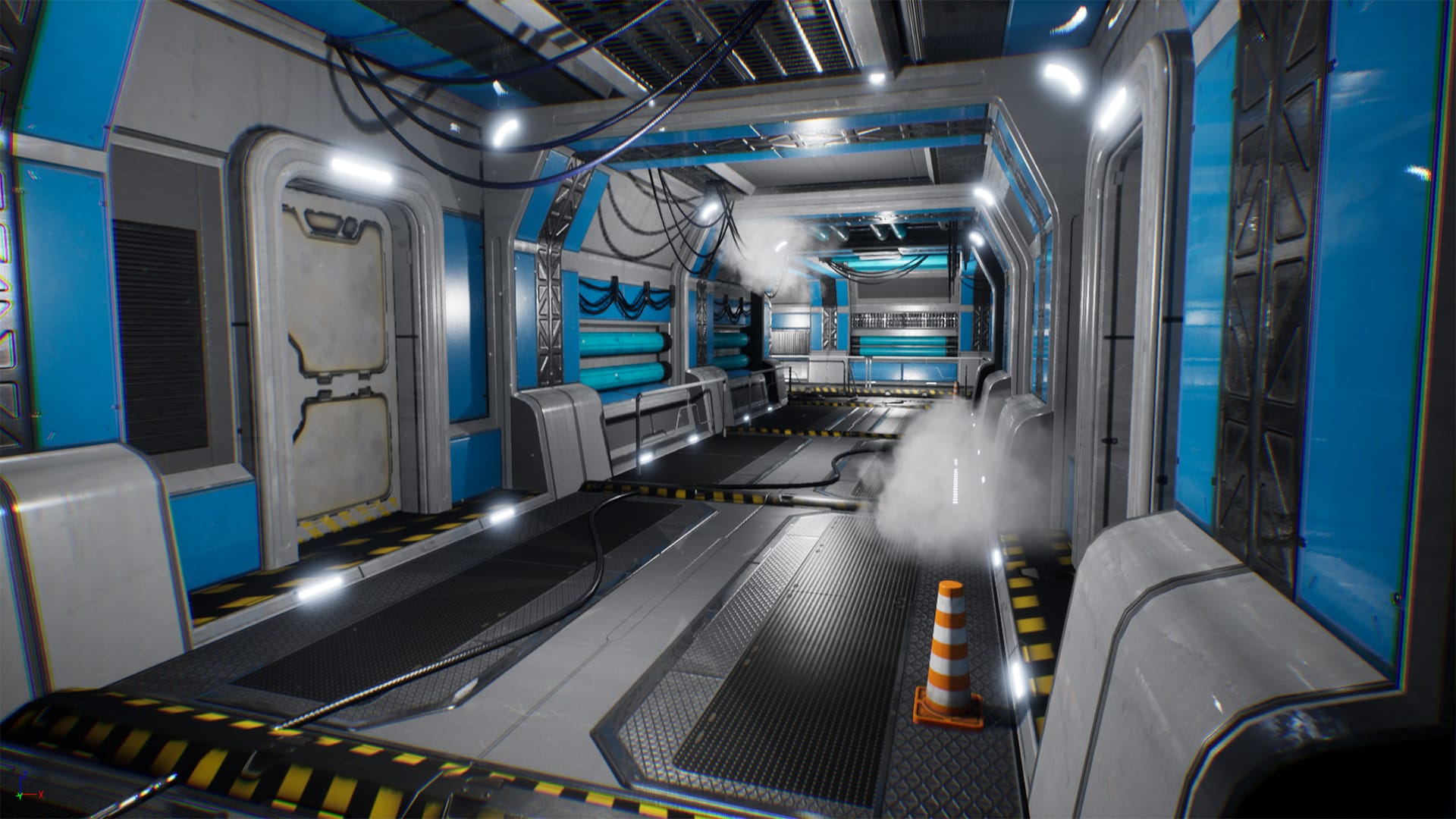 SCI-FI Modular Corridor in Environments - UE Marketplace