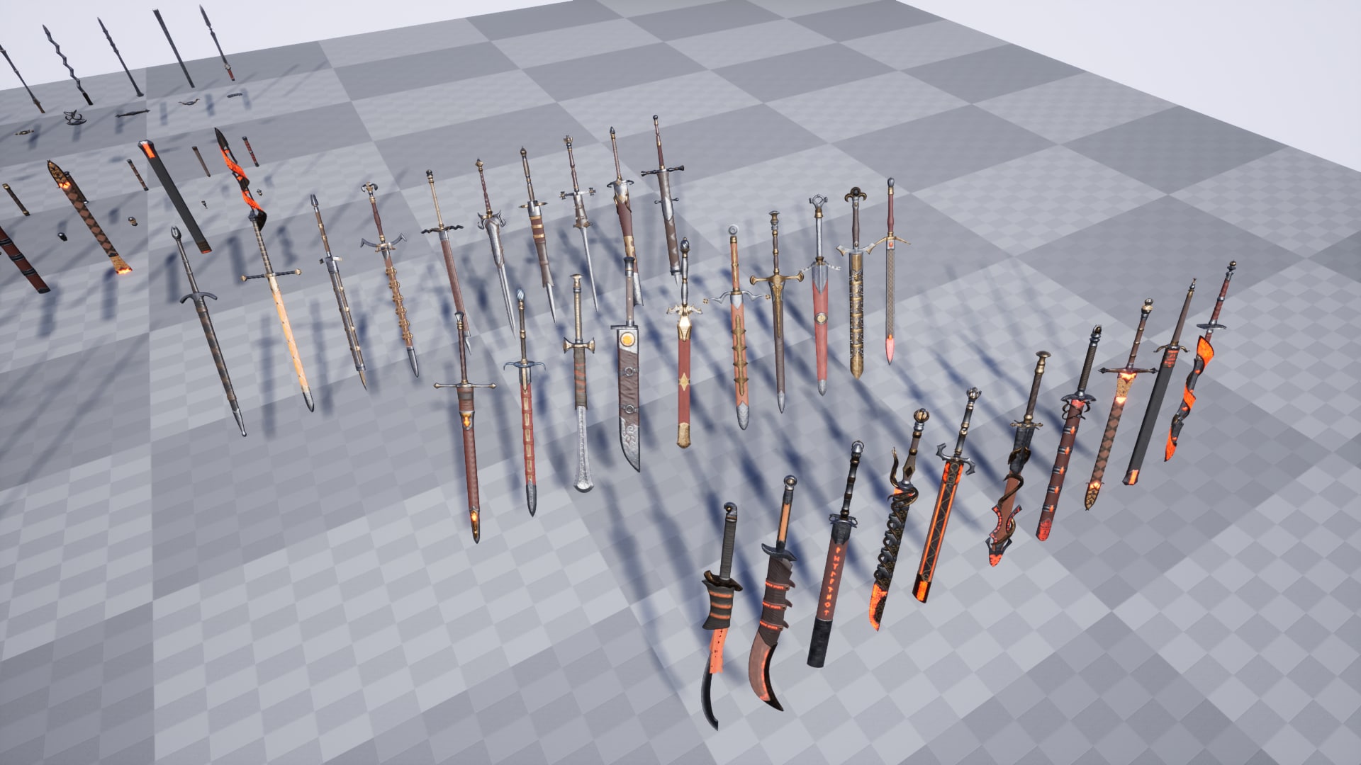A set of modular two handed swords in Weapons - UE Marketplace