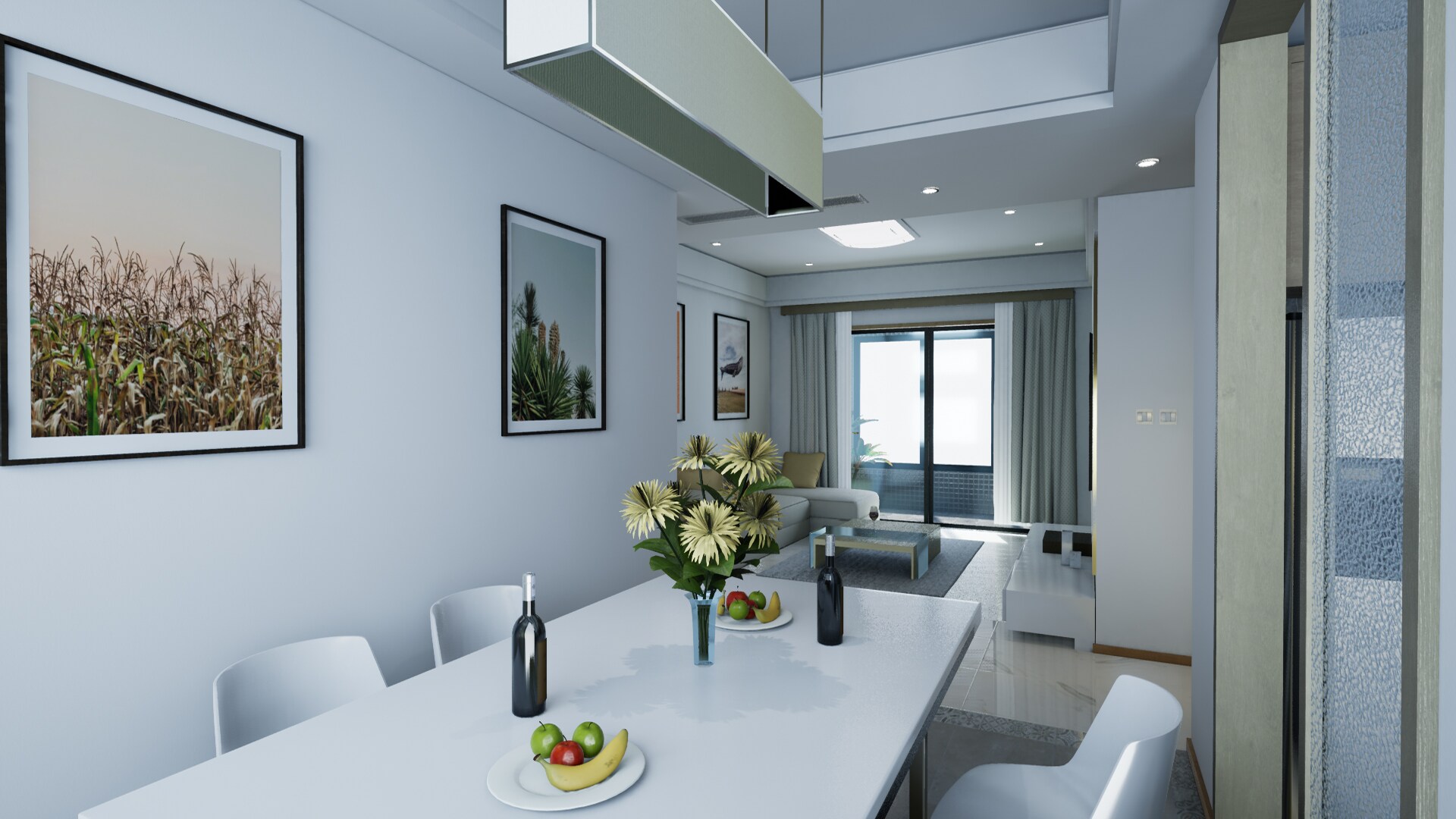 White Apartments in Architectural Visualization - UE Marketplace