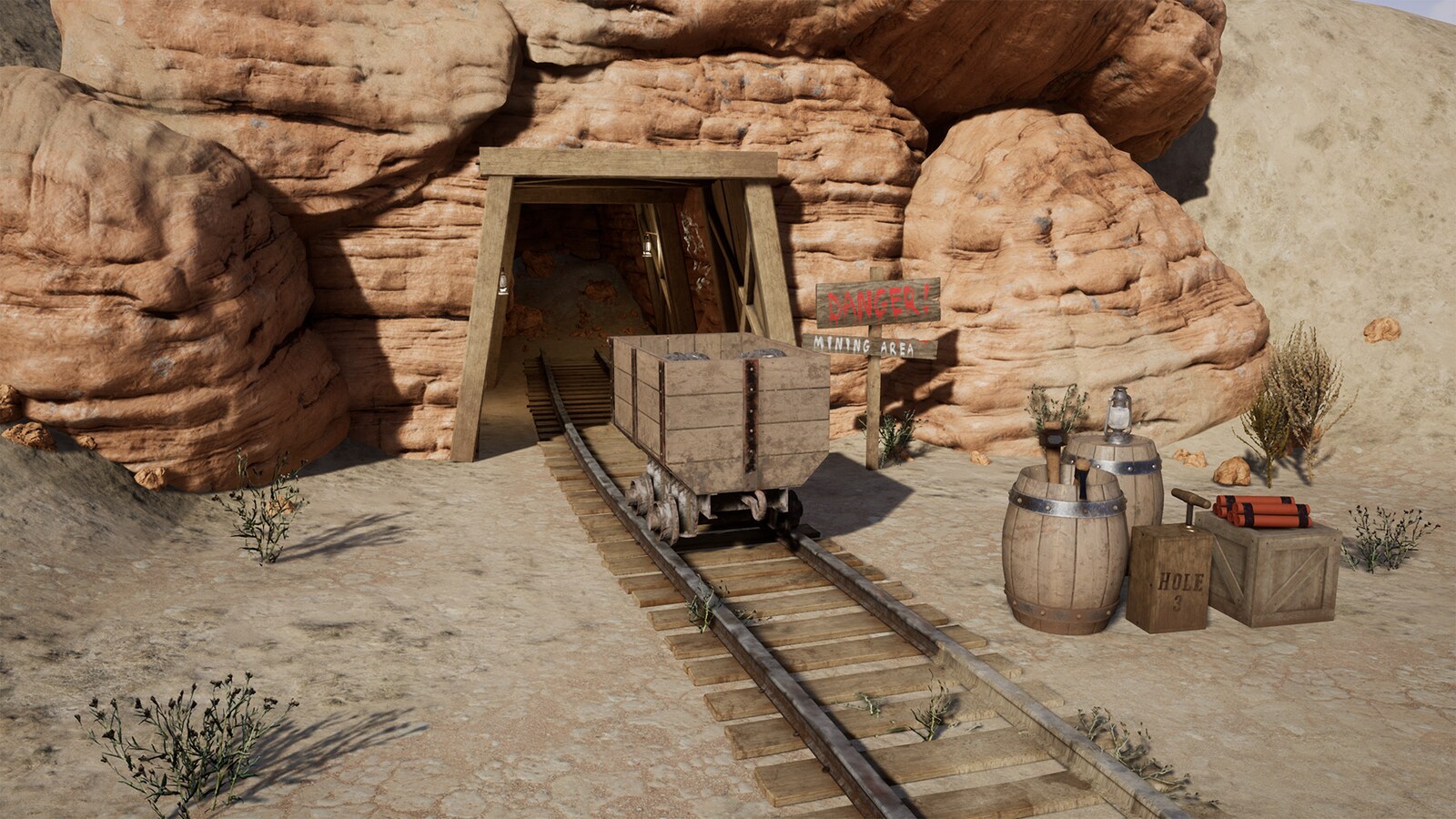 Desert Mining Props in Props - UE Marketplace
