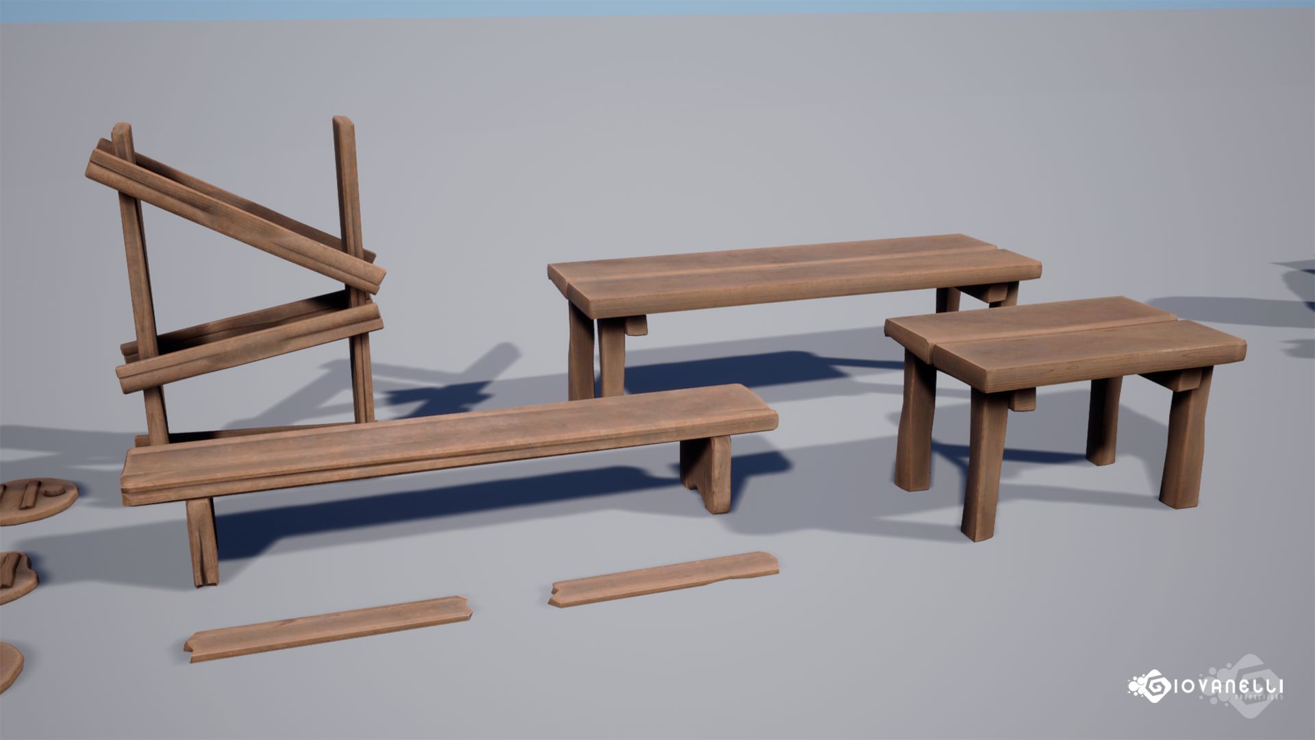 Wooden Props Pack 01 in Props - UE Marketplace