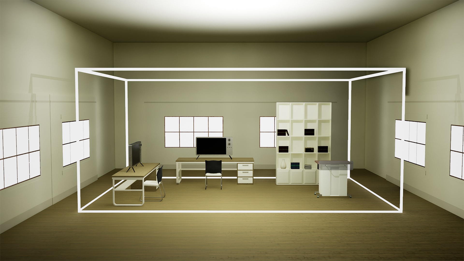 Mini virtual studio 4 different sets in Props - UE Marketplace