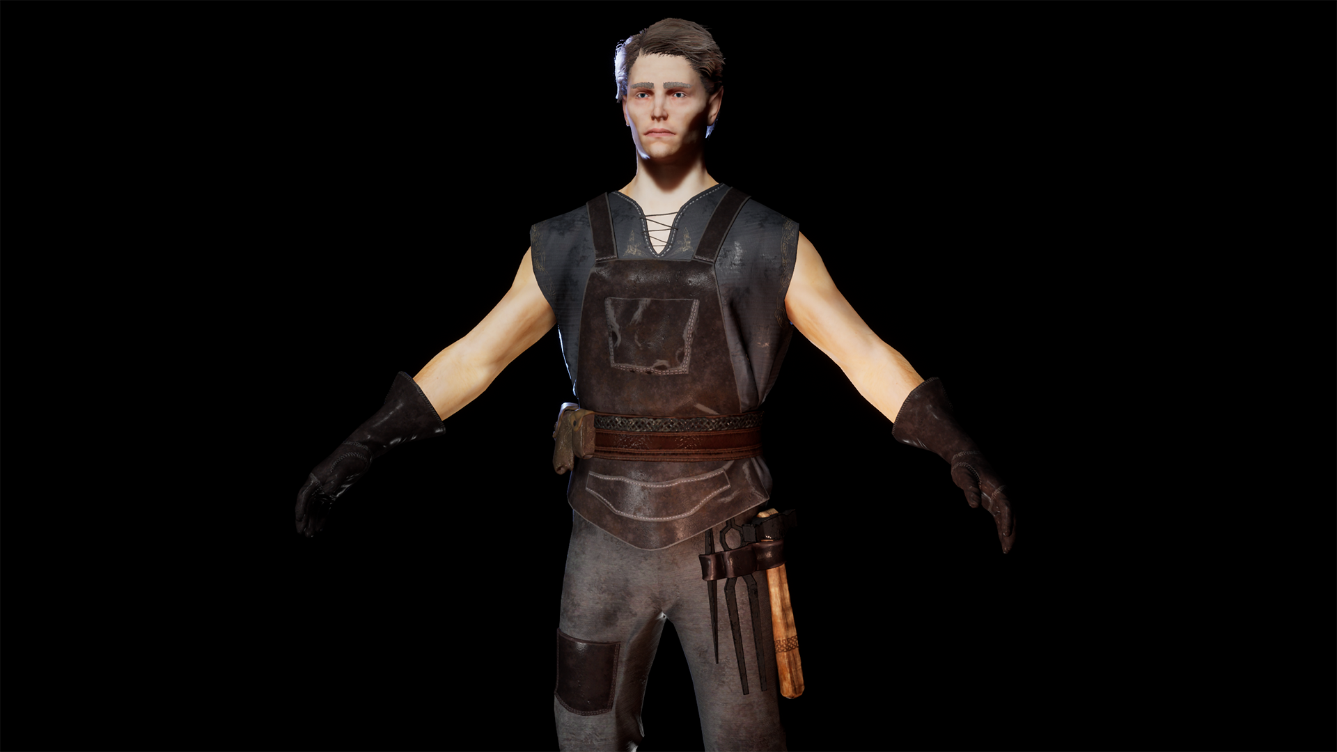 Elf Blacksmith in Characters - UE Marketplace