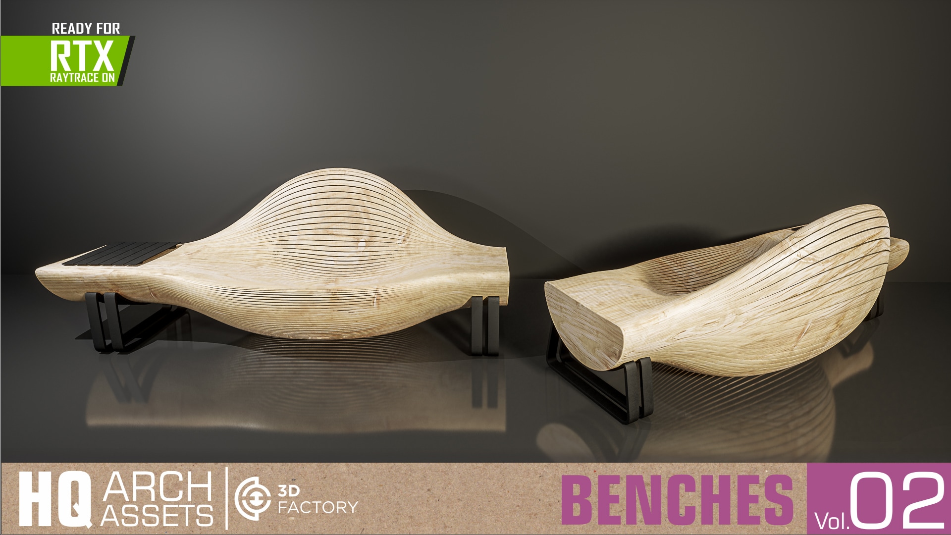 HQ Benches Vol. 2 in Architectural Visualization - UE Marketplace