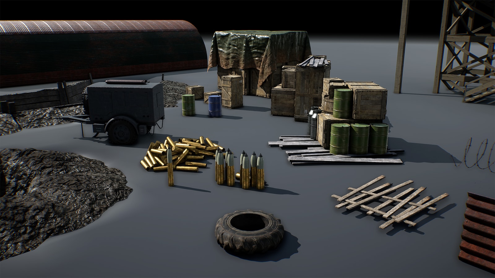 WW2 Battlefield Props Pack in Props - UE Marketplace