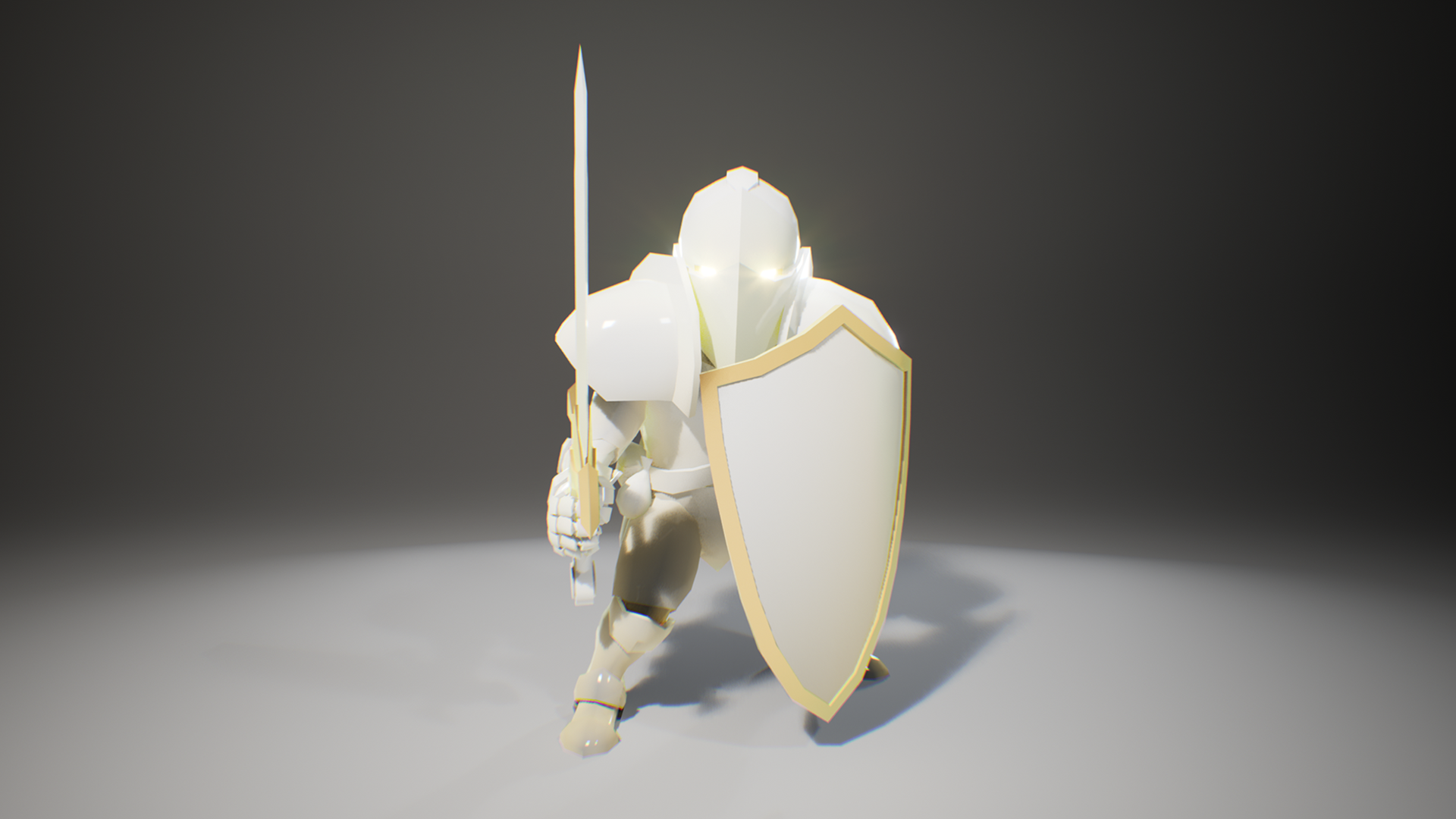 Stylized Low Poly Knight