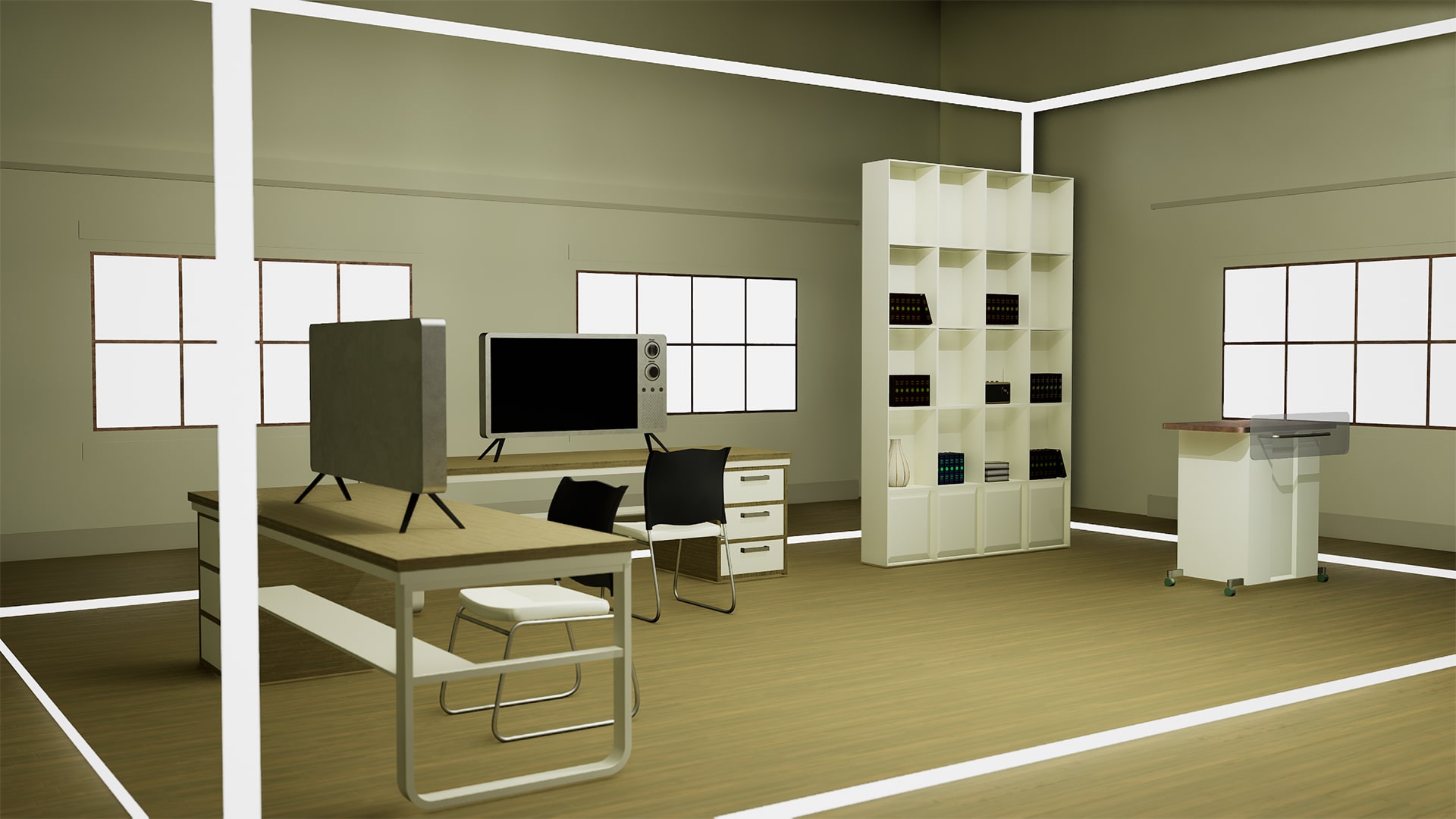 Mini virtual studio 4 different sets in Props - UE Marketplace