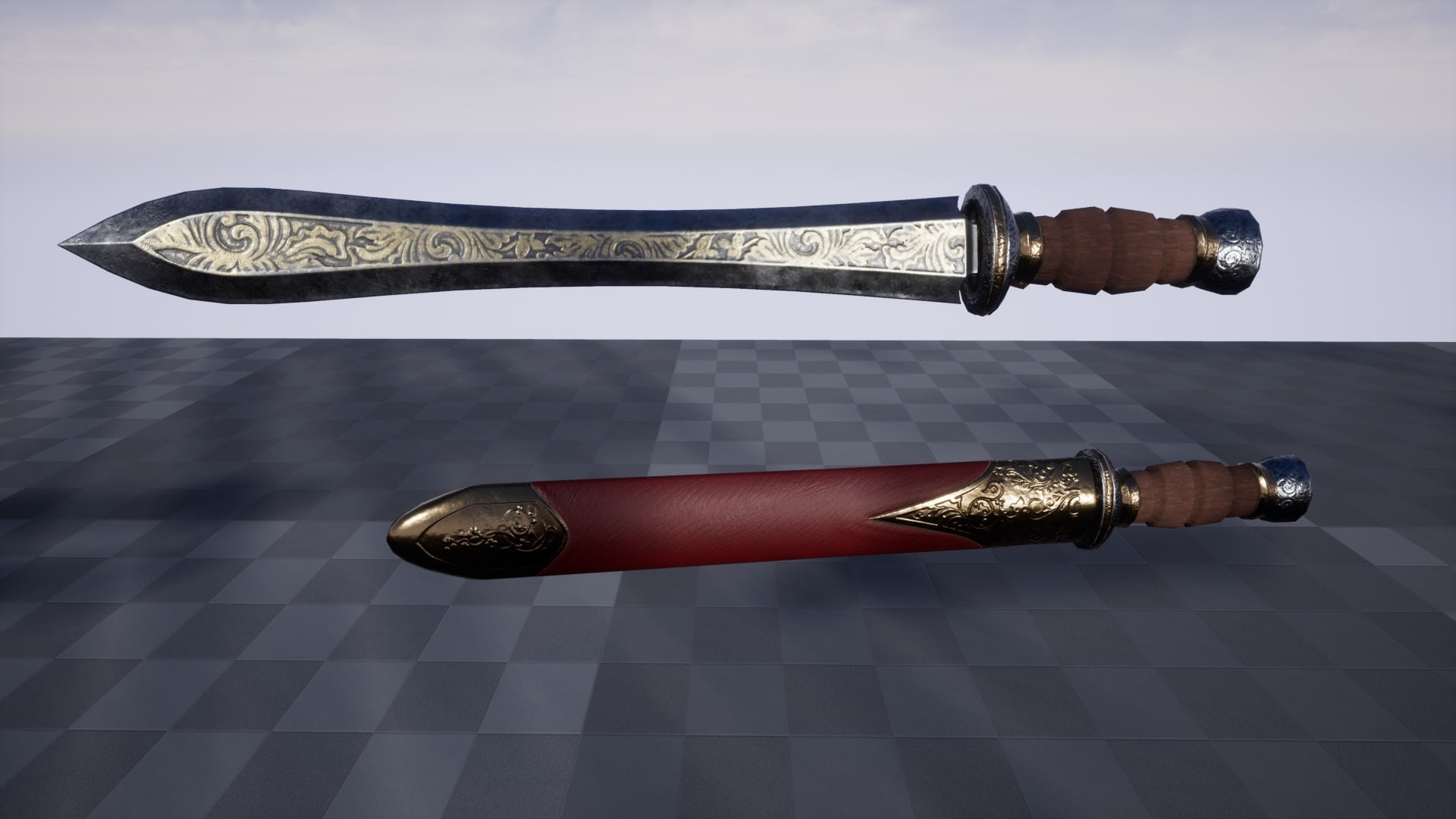 Modular one-handed short swords set part 1 in Weapons - UE Marketplace