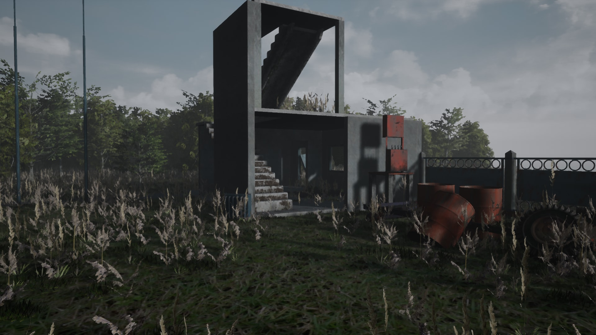 Abandoned airfield with gliders. in Props - UE Marketplace