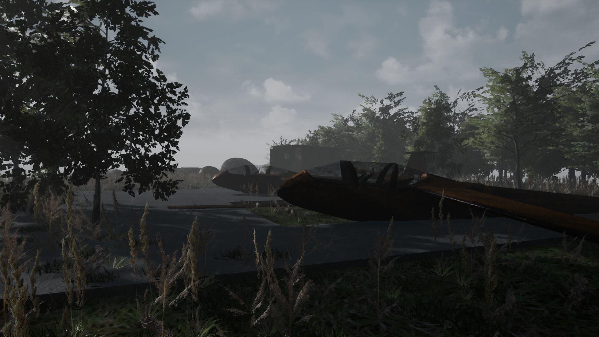 Abandoned airfield with gliders. in Props - UE Marketplace