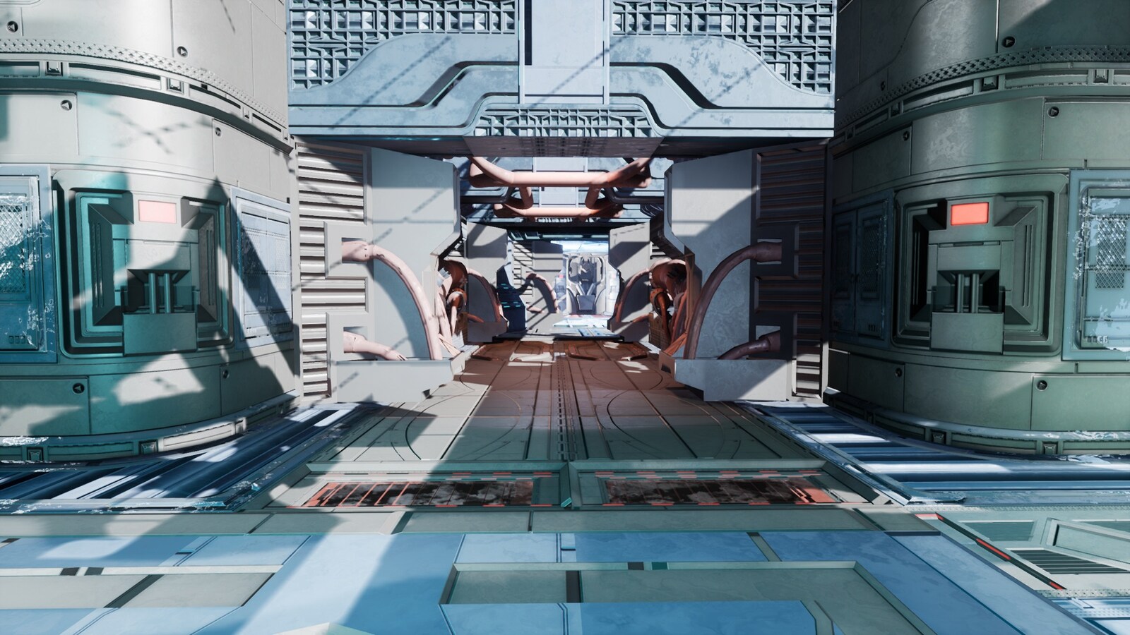 Sci Fi Technical Corridor in Environments - UE Marketplace