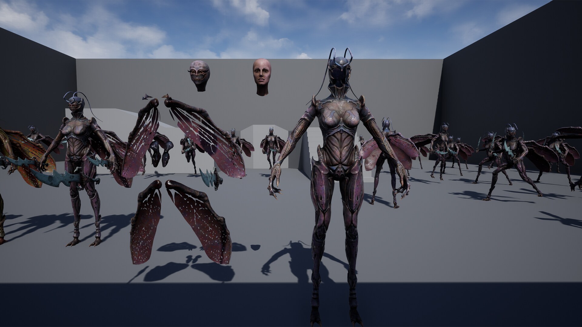 在角色创建的Insect girl - 虚幻引擎商城