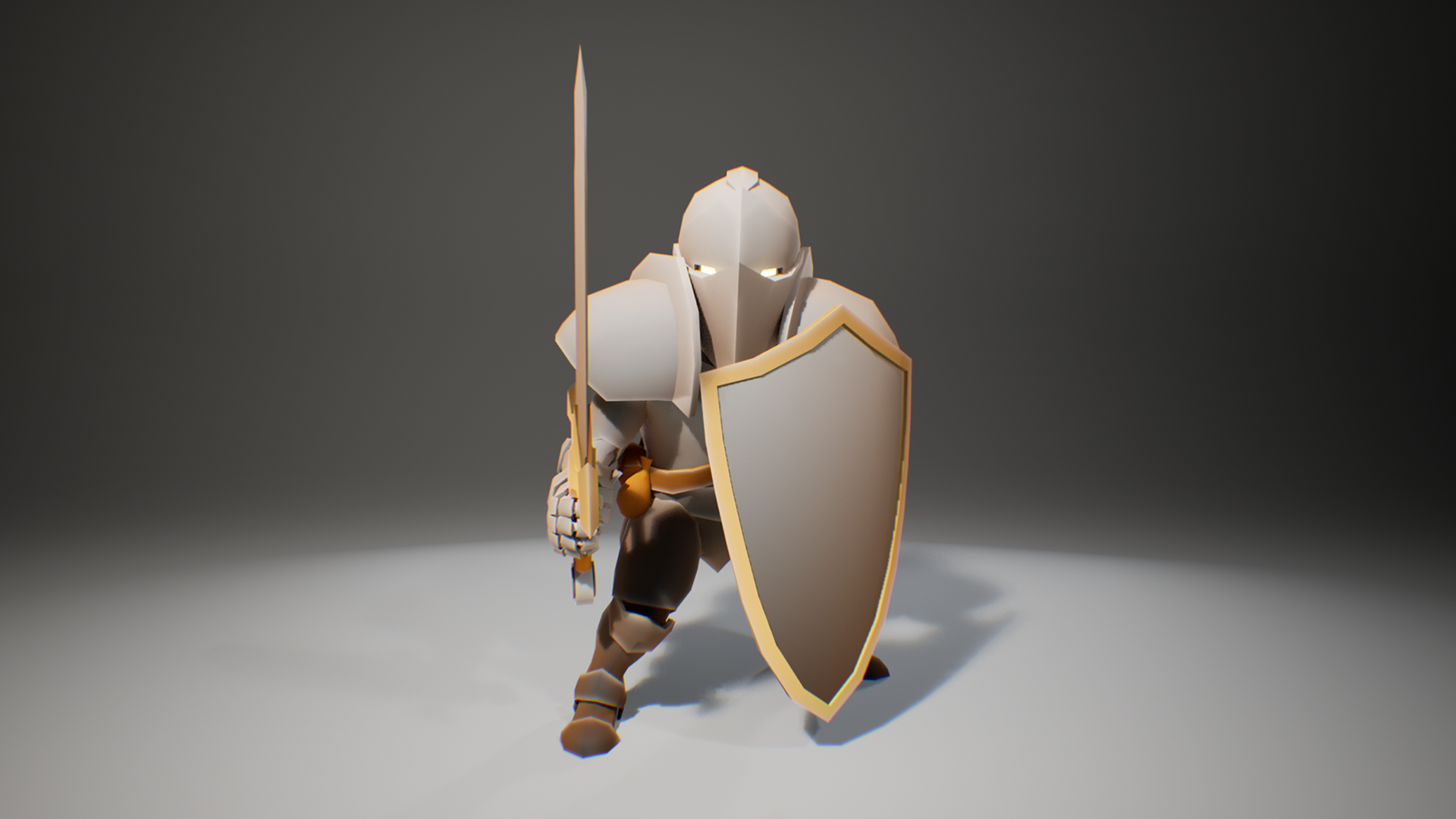 Stylized Low Poly Knight