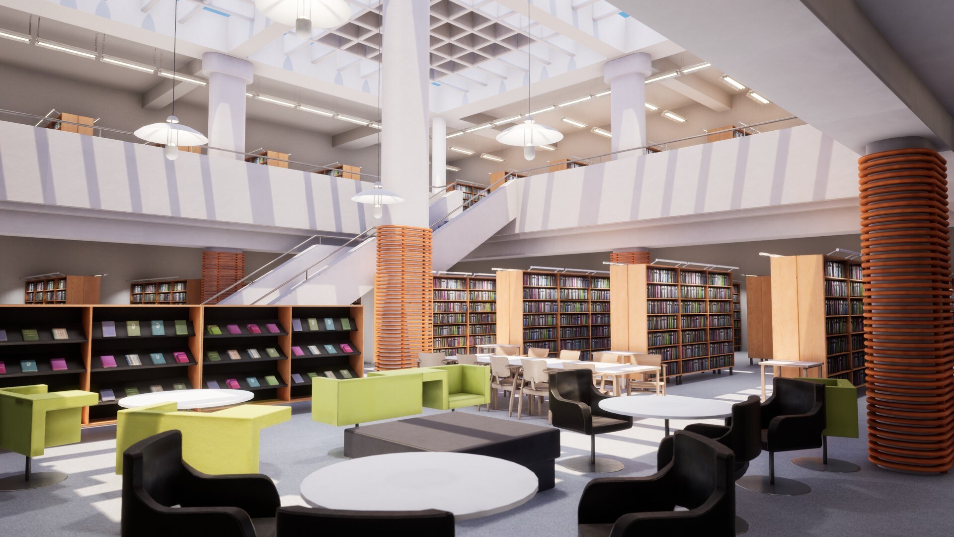 FREE - Asset - 4.26 - 4.27 - 5.0 - 5.1 - 5.2 - Modern Library - Scene ...
