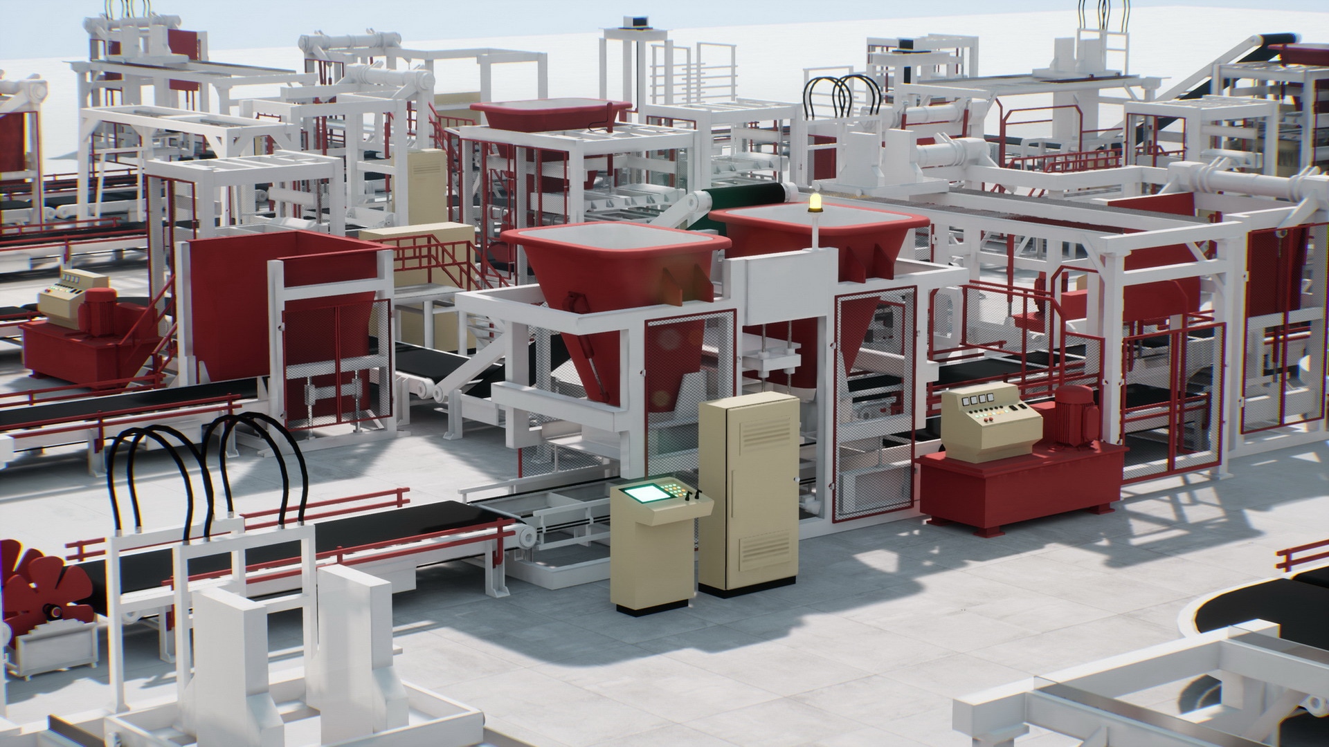 Modular production line in Environments - UE Marketplace