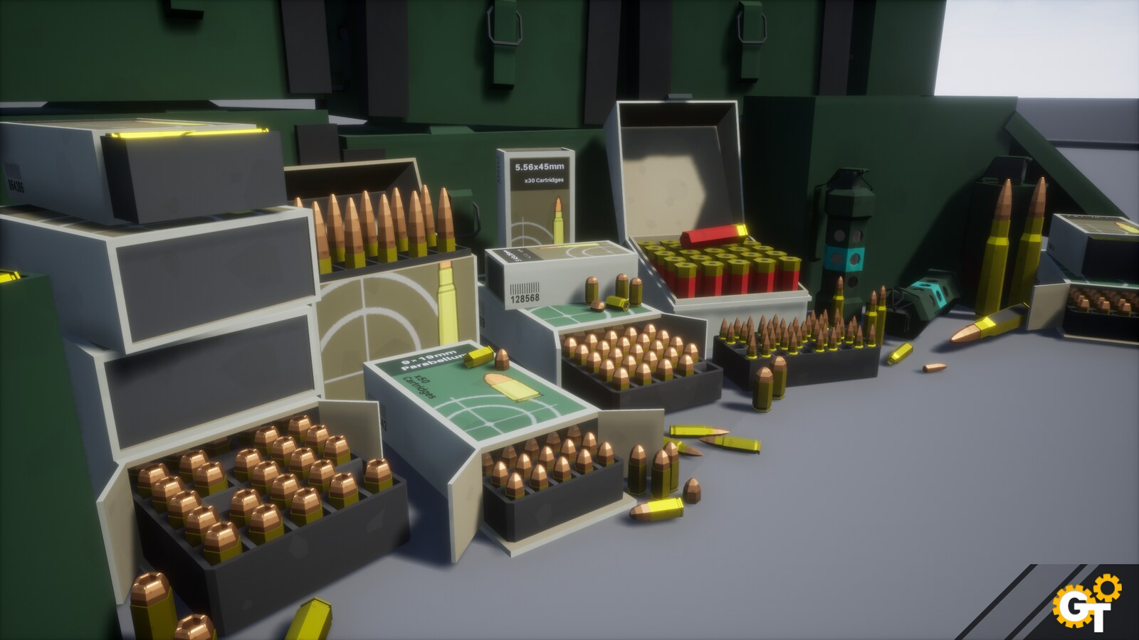 Low Poly Ammo Bullets Pack in Props - UE Marketplace