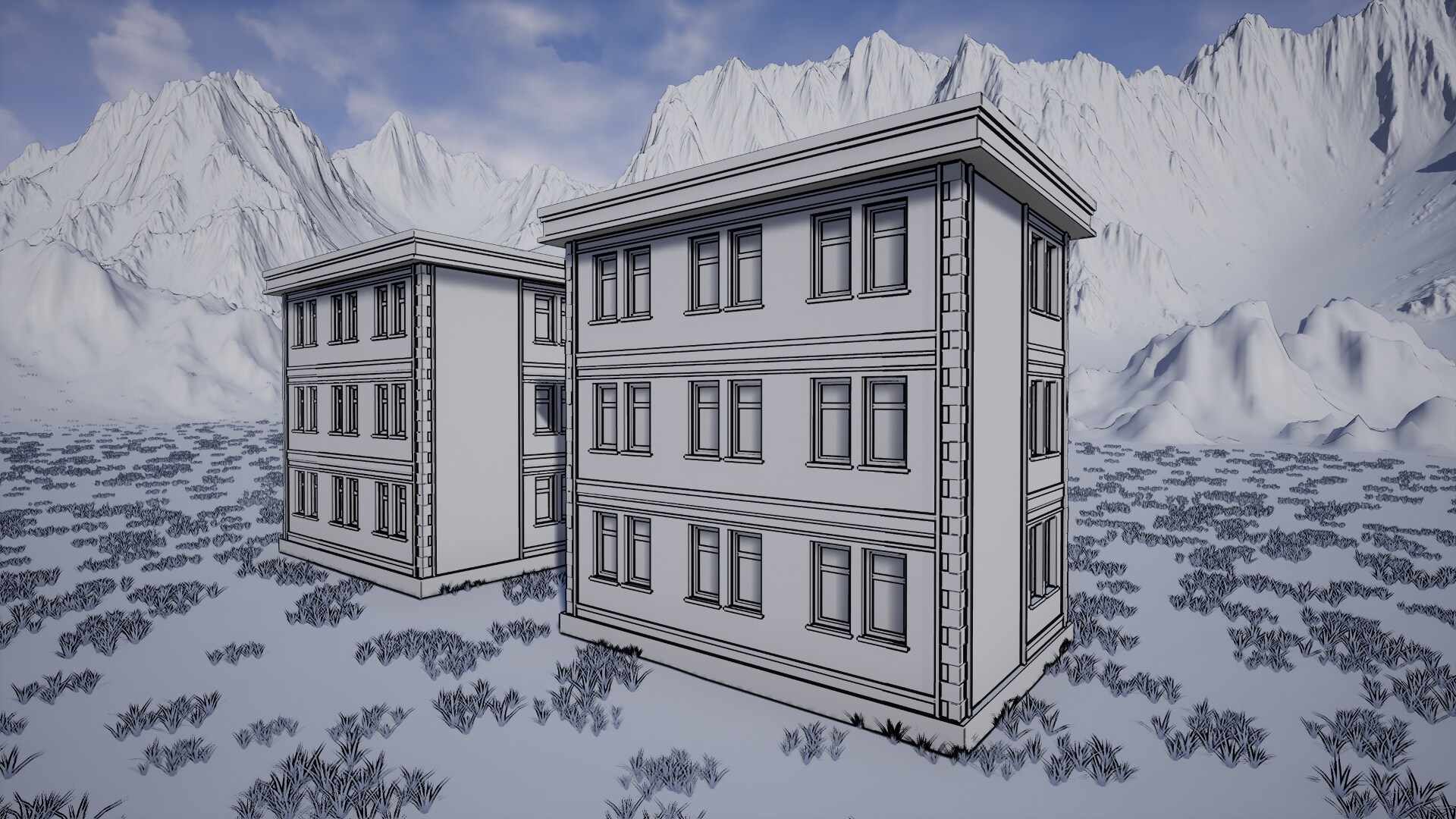 Outline Post Process in Materials - UE Marketplace