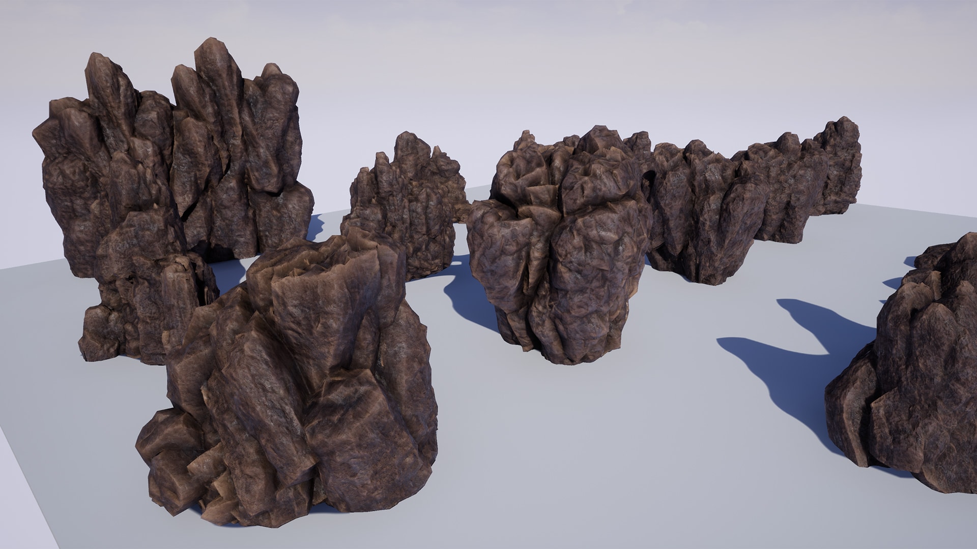 Pack of Customizable Stylized Rocks in Props - UE Marketplace