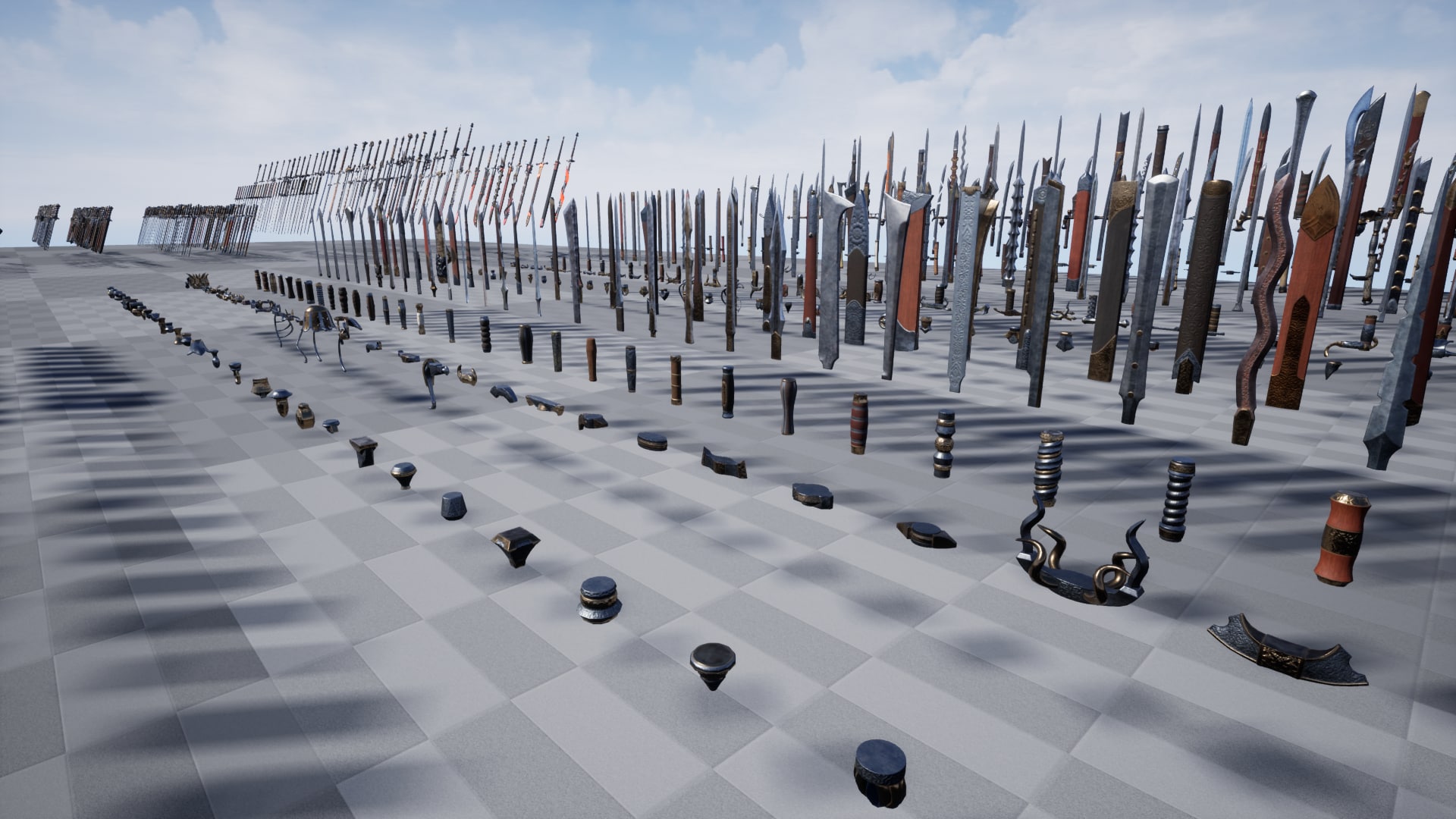 Large modular set of bladed weapons in Weapons - UE Marketplace