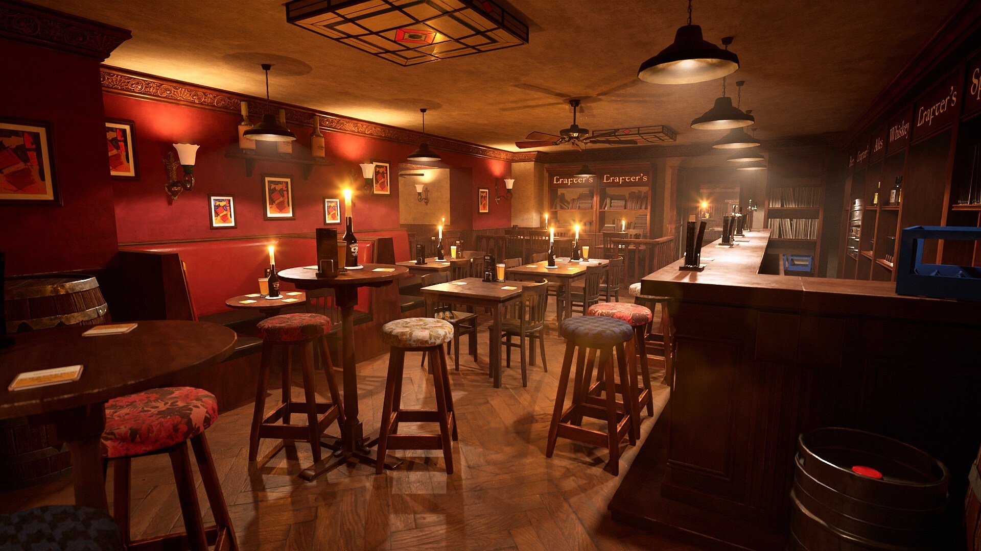 Irish Pub Environment - 90+ AAA ready models：プロップ・小物 - UE マーケットプレイス