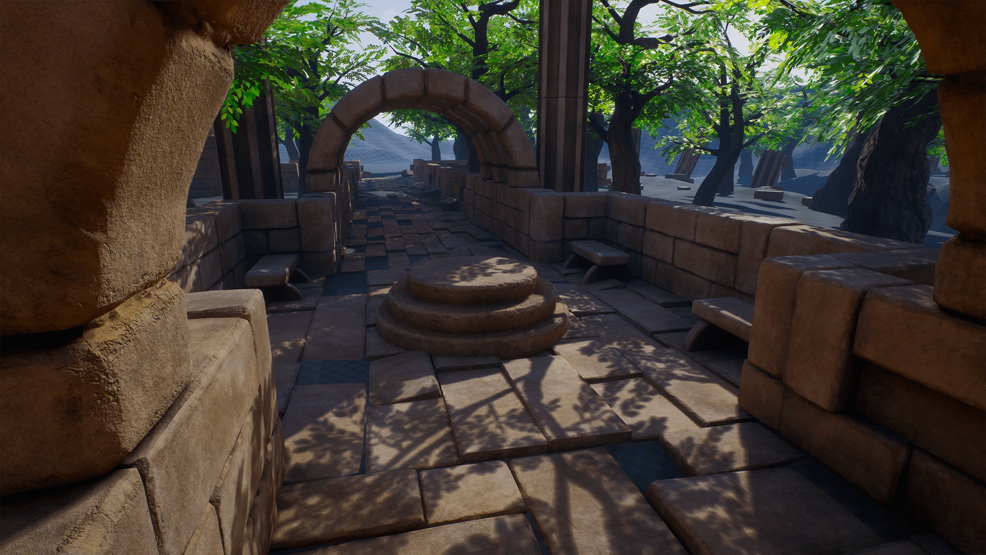 在道具创建的Sandstone Ruins - 虚幻引擎商城