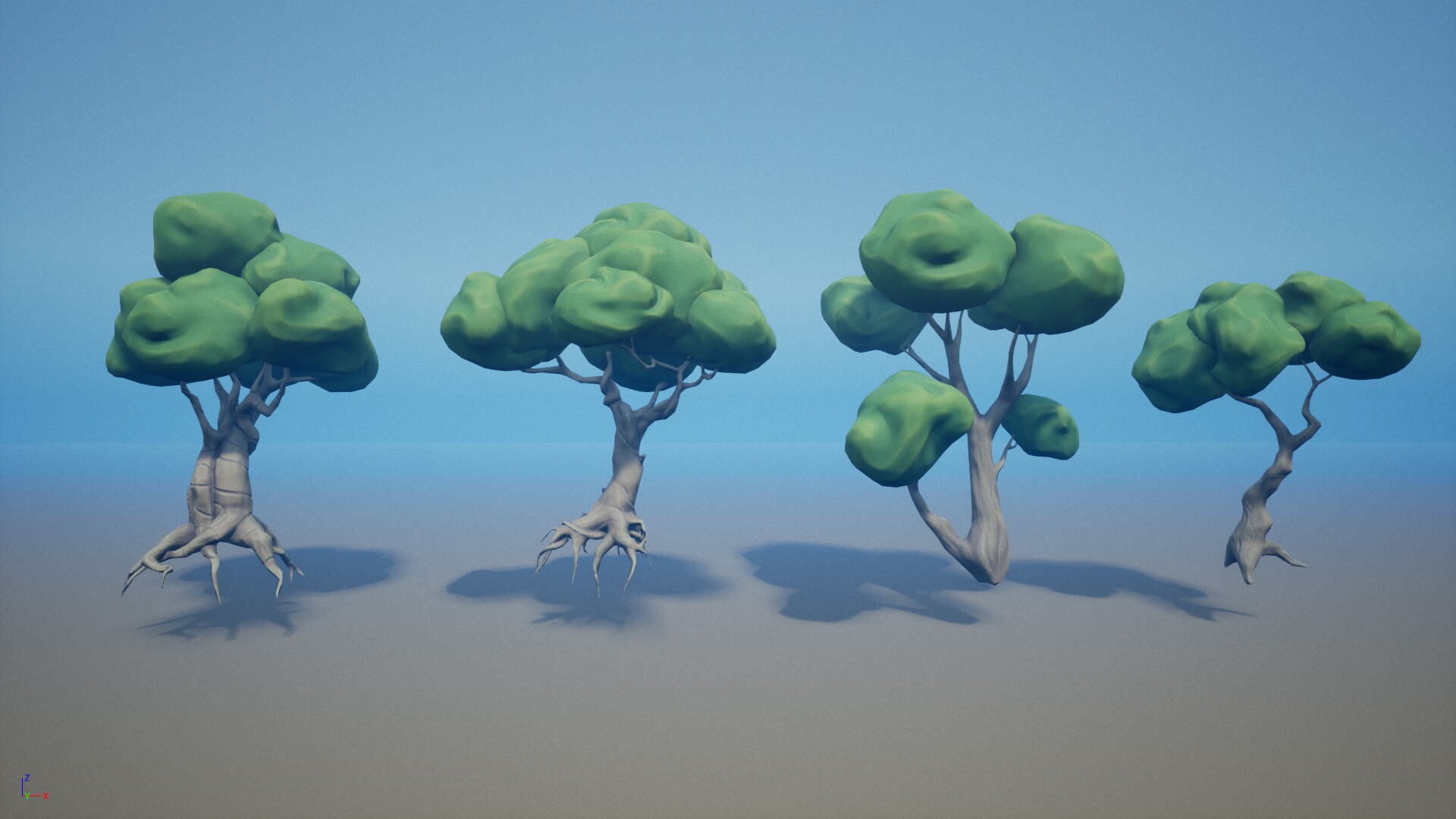Stylized Tree Pack in Props - UE Marketplace