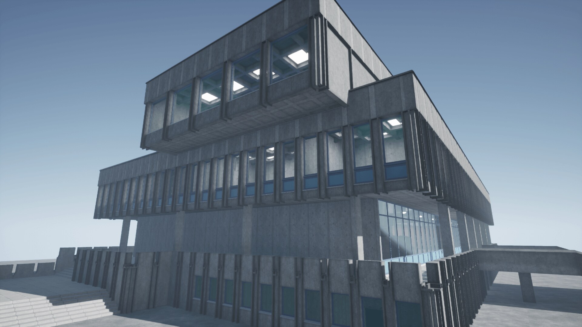Modular Brutalist Building in Environments - UE Marketplace Modular Brutalist Building in Environments - UE Marketplace