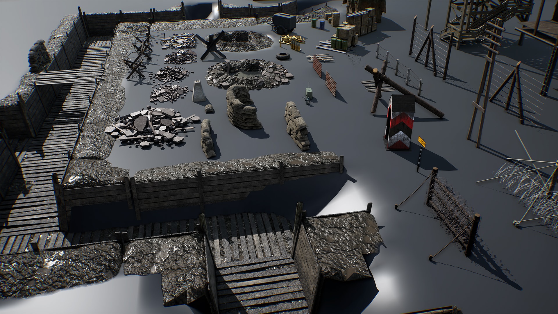 WW2 Battlefield Props Pack in Props - UE Marketplace