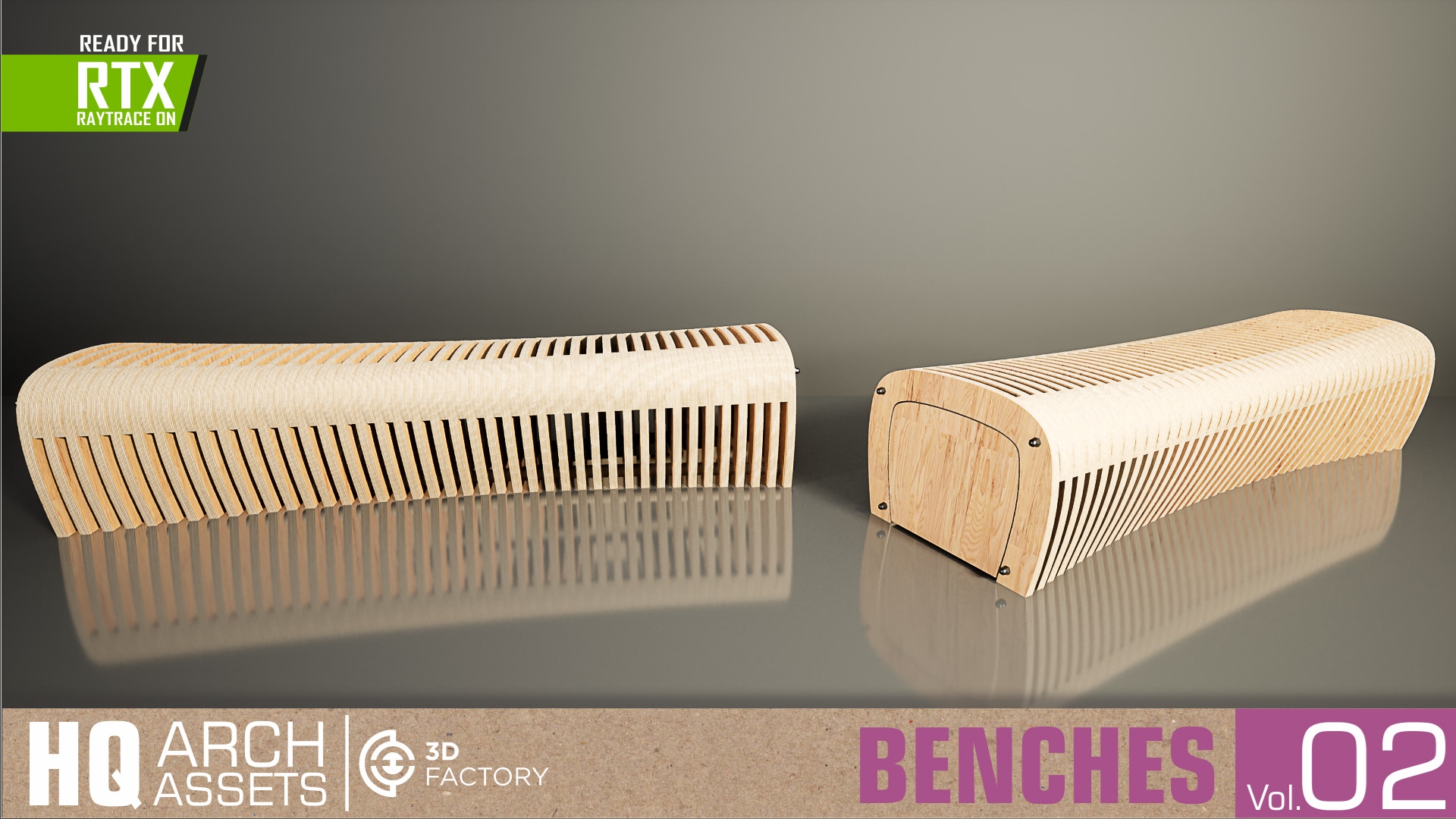 HQ Benches Vol. 2 in Architectural Visualization - UE Marketplace