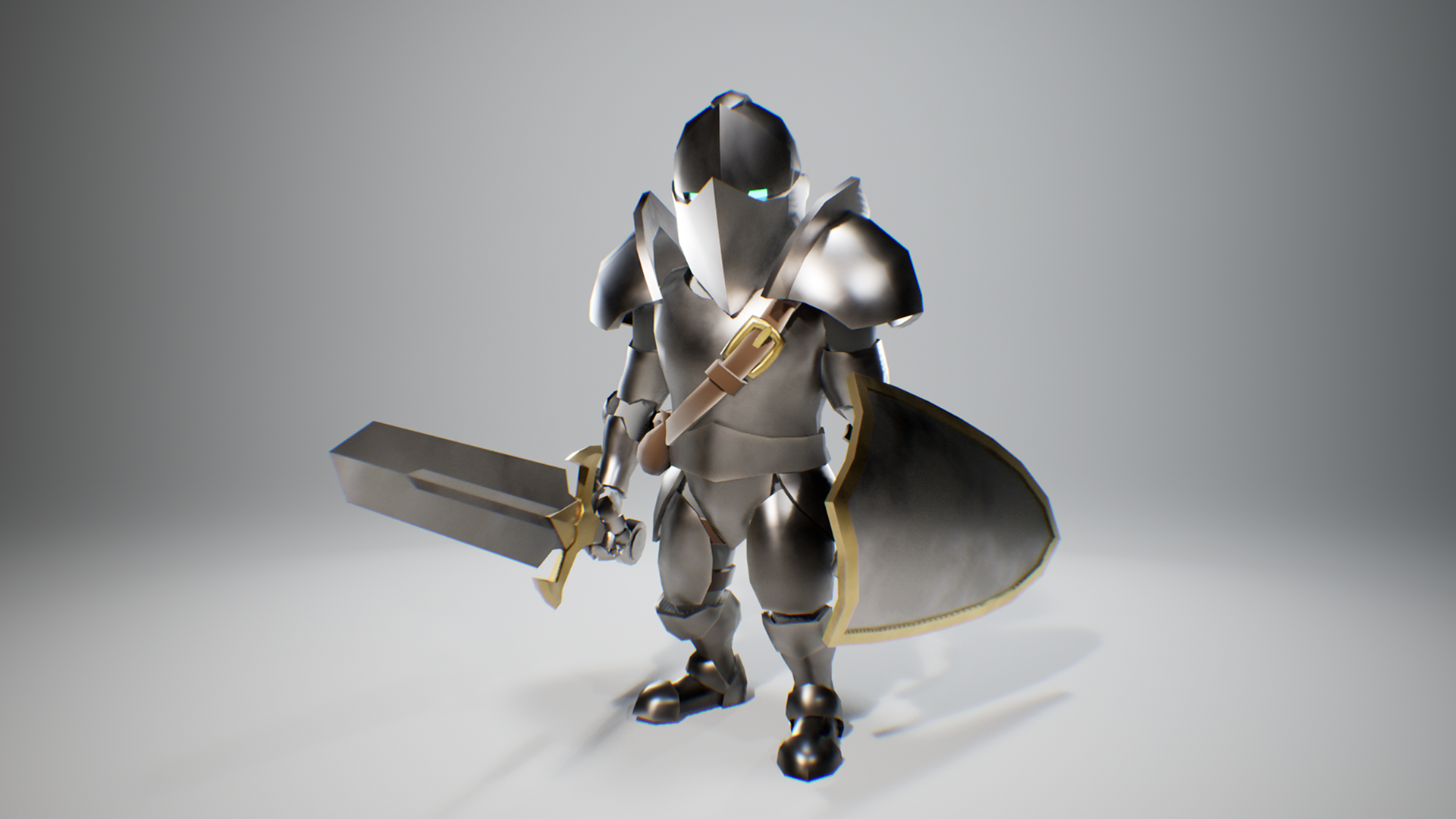 Stylized Low Poly Knight