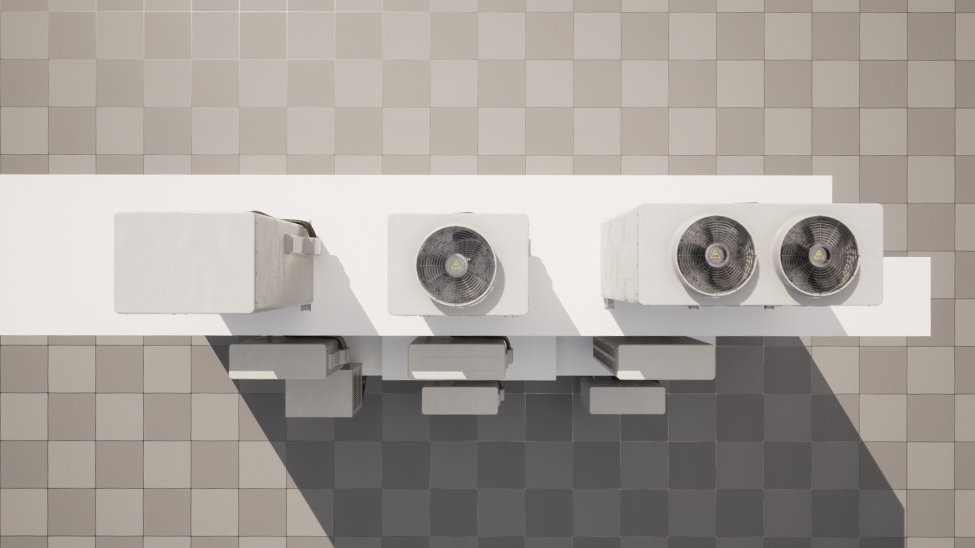 Animated Air Conditioners Set with sound in Props - UE Marketplace
